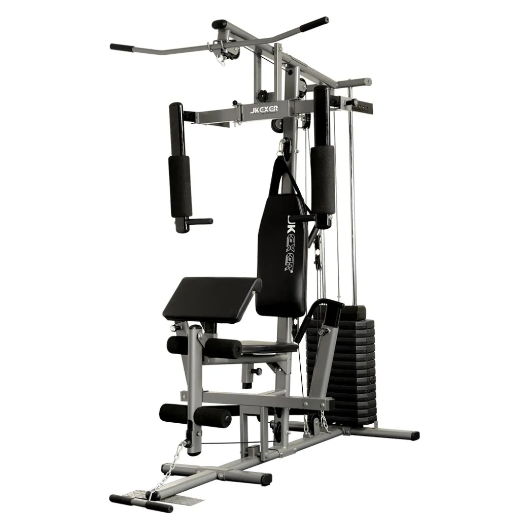 Multi use Home Gym with 210 LBs Weight Stack and Cover