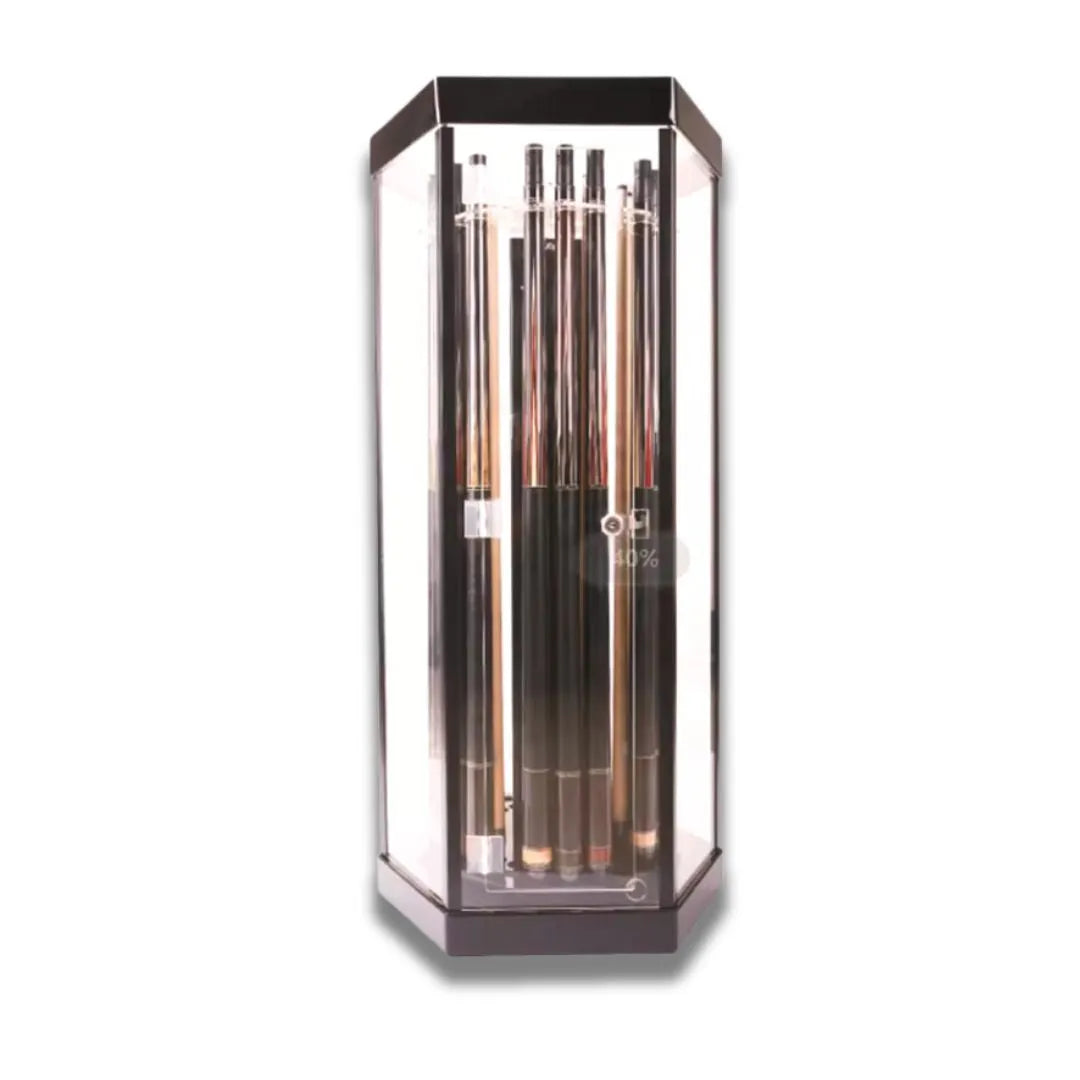 Acrylic 24pcs Hexagon Pool Cue Display Rack - Organize Your Cue Collec