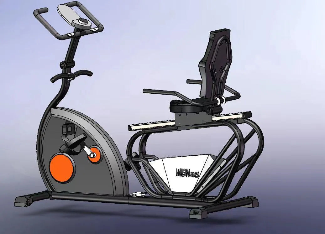 2 IN 1 RECUMBENT BIKE PLUS ROWING MACHINE