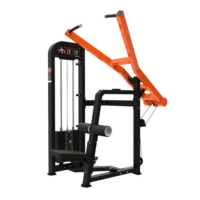 Lat Pulldown Machine - Plate-Loaded Back Exercise Equipment for Gyms