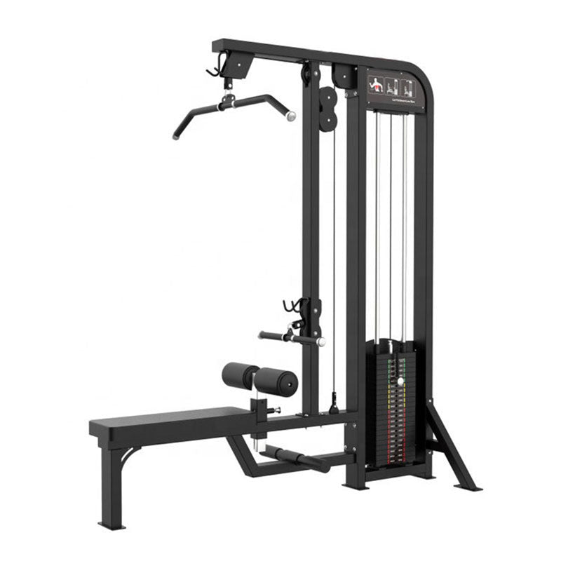 Commercial Lat Pull Down & Low Row Machine – Heavy-Duty Strength Train