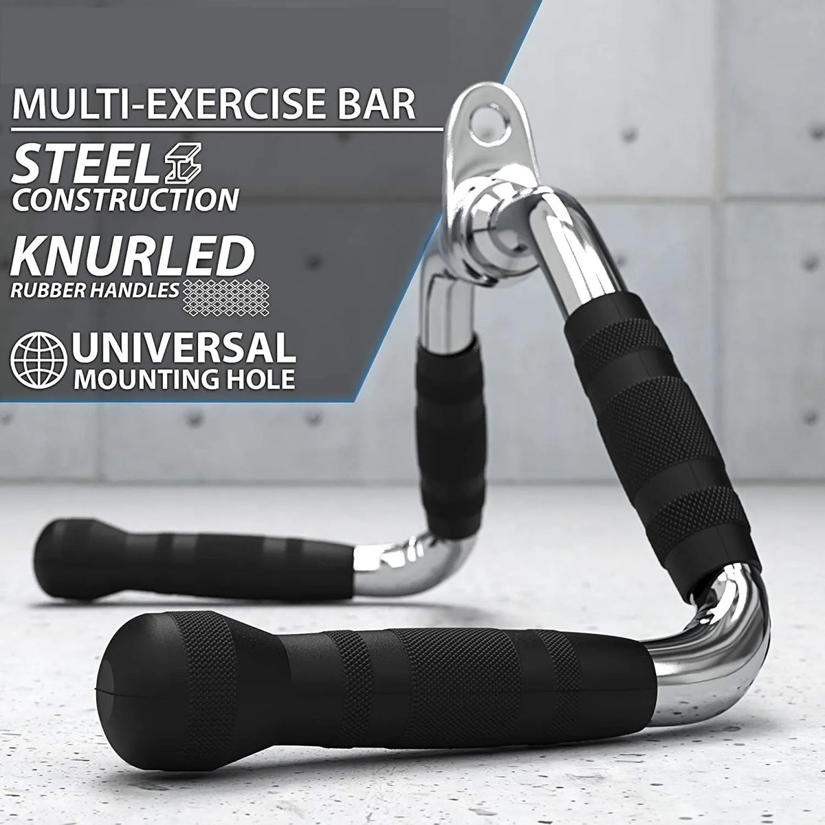 Seated Row Bar Handle Cable Attachment-Mf-0176