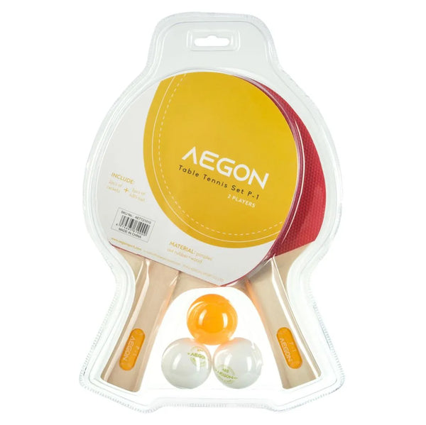 Aegon Table Tennis Racket Set with ABS Ball – Marshal Fitness